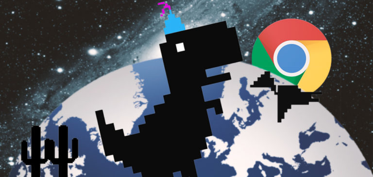 ครบรอบ 4 ปี GOOGLE CHROME T-REX DINOSAUR เกมฆ่าเวลายามไร้ INTERNET ...