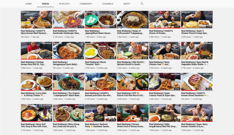 MUKBANG CHANNELS: รวมช่องกินโชว์สไตล์เกาหลี เอาใจหนุ่มขี้เหงาที่ไม่อยาก ...