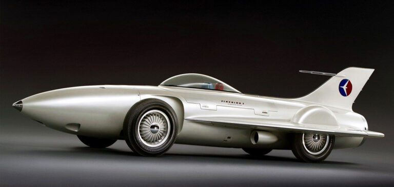 1953 GENERAL MOTORS FIREBIRD 1 XP-21 FLYING CAR ขุมพลังไอพ่นคันแรกของ ...